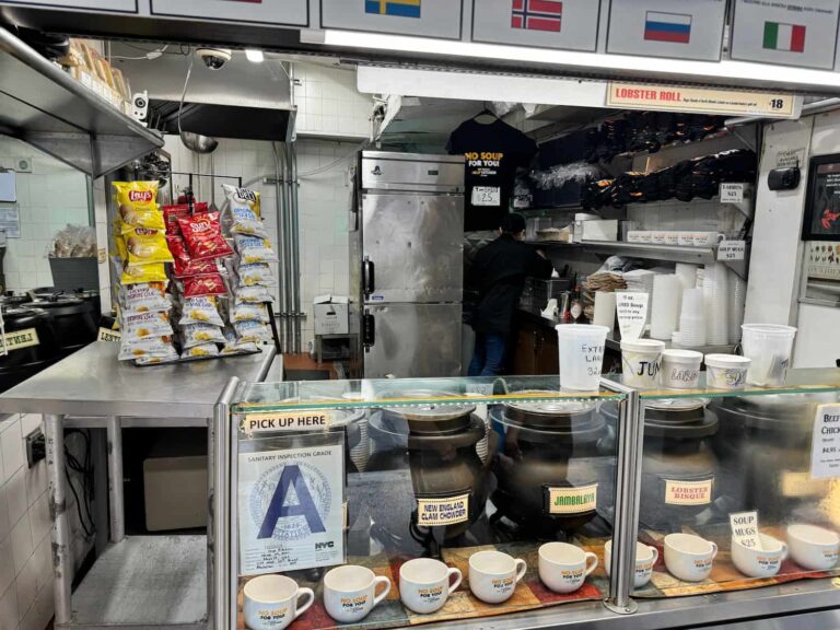 Where is Location of the Soup Man from the TV Show Seinfeld?